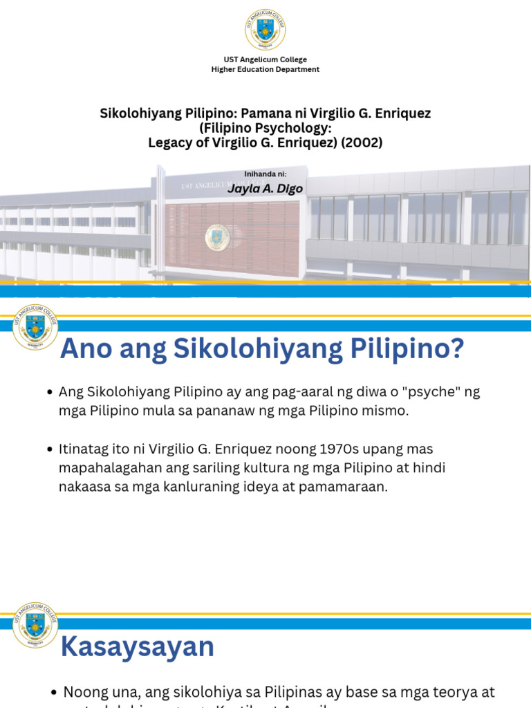 SIkolohiyang Pilipino Digo JaylaPPT | PDF