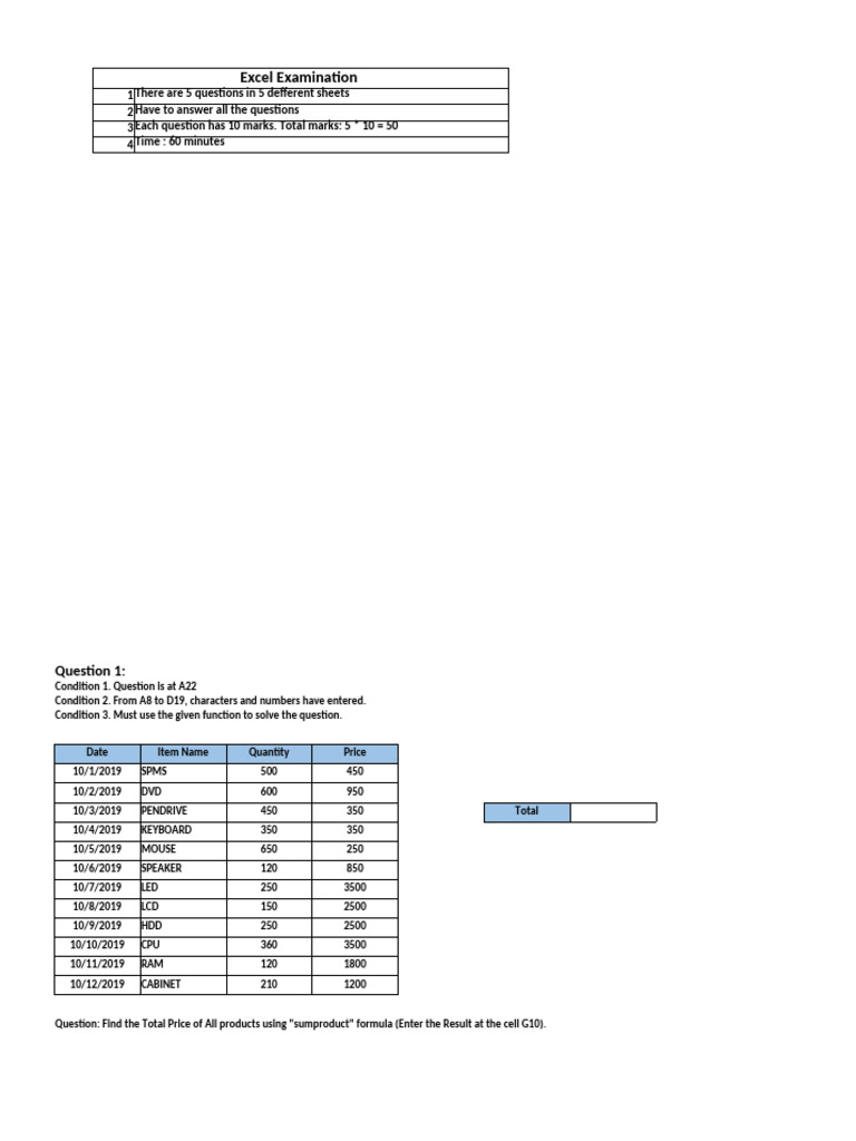 Excel-NITC-2024 | PDF | Video Game Platforms | Manufactured Goods