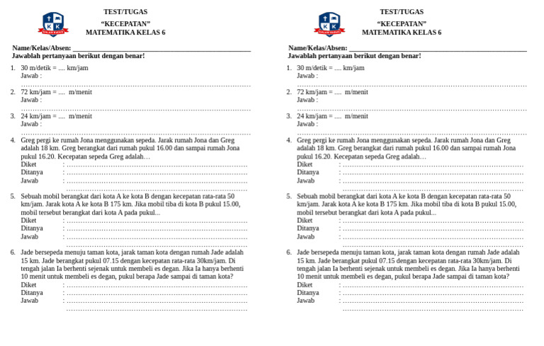 Latihan Soal Bab 3.1.1 | PDF