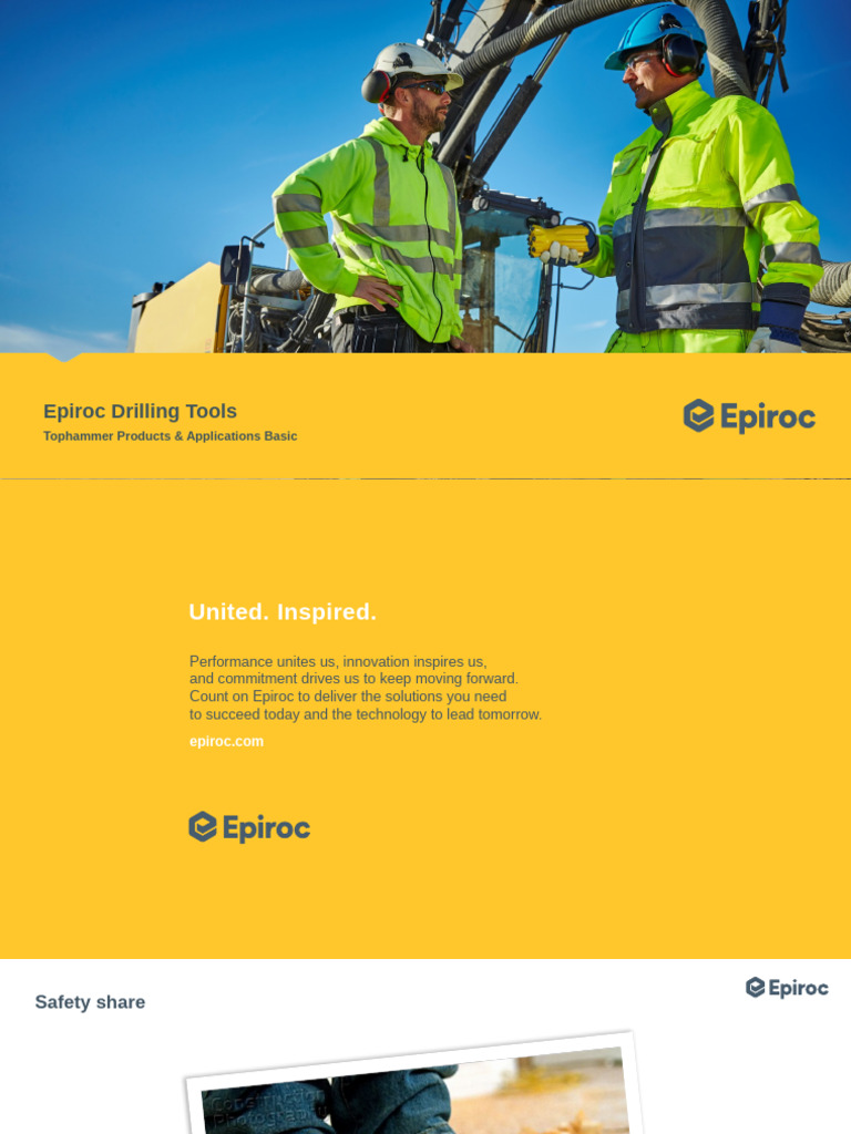 Epiroc Tophammer Drilling Solutions | PDF | Drill | Drilling