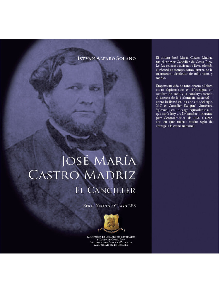 Jose Maria Castro Madriz, El Canciller | PDF | Costa Rica | Nicaragua