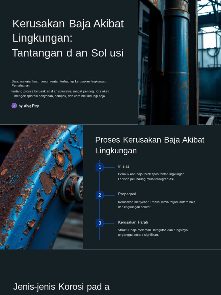 Kerusakan Baja Akibat Lingkungan Tantangan Dan Solusi | PDF