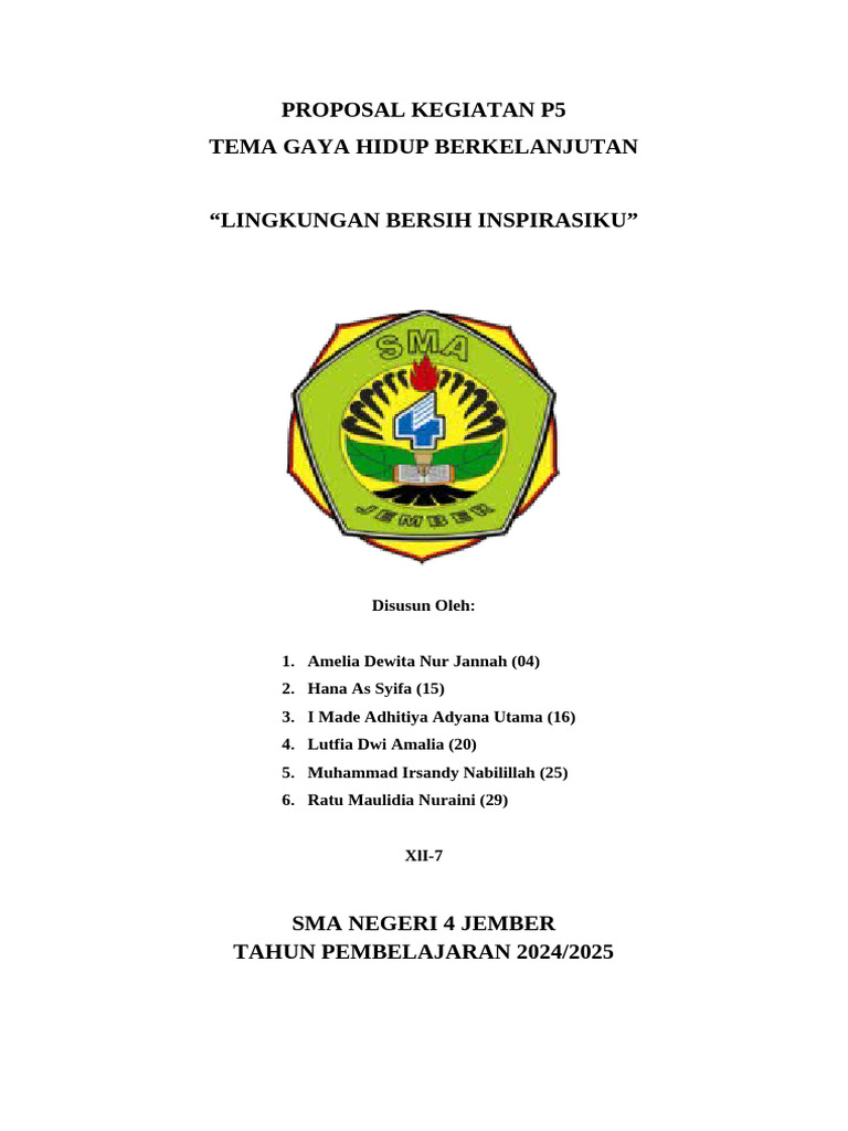 Proposal p5 Tempat Sampah 1 | PDF | Karier & Perkembangan