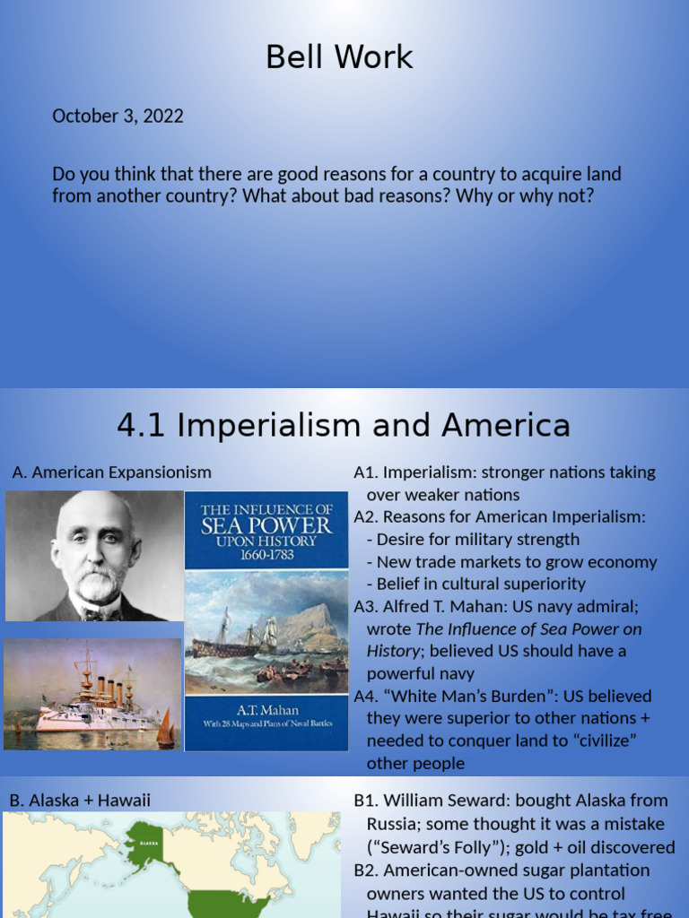 U.S. Imperialism and Foreign Policy | PDF | The United States | Foreign ...