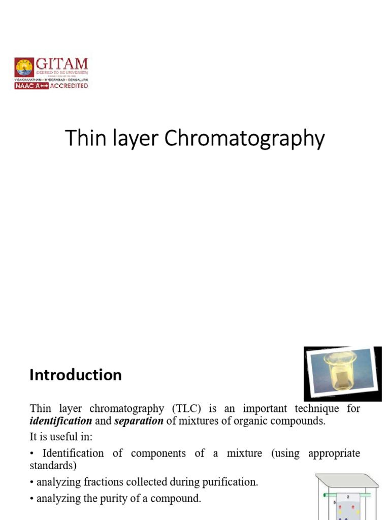 Thin Layer Chromatogrphy | PDF | Chromatography | Thin Layer Chromatography