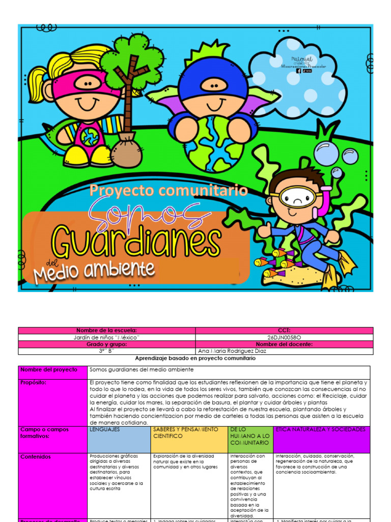 Proyecto Guardianes del Medio Ambiente | PDF | Entorno natural | Agua