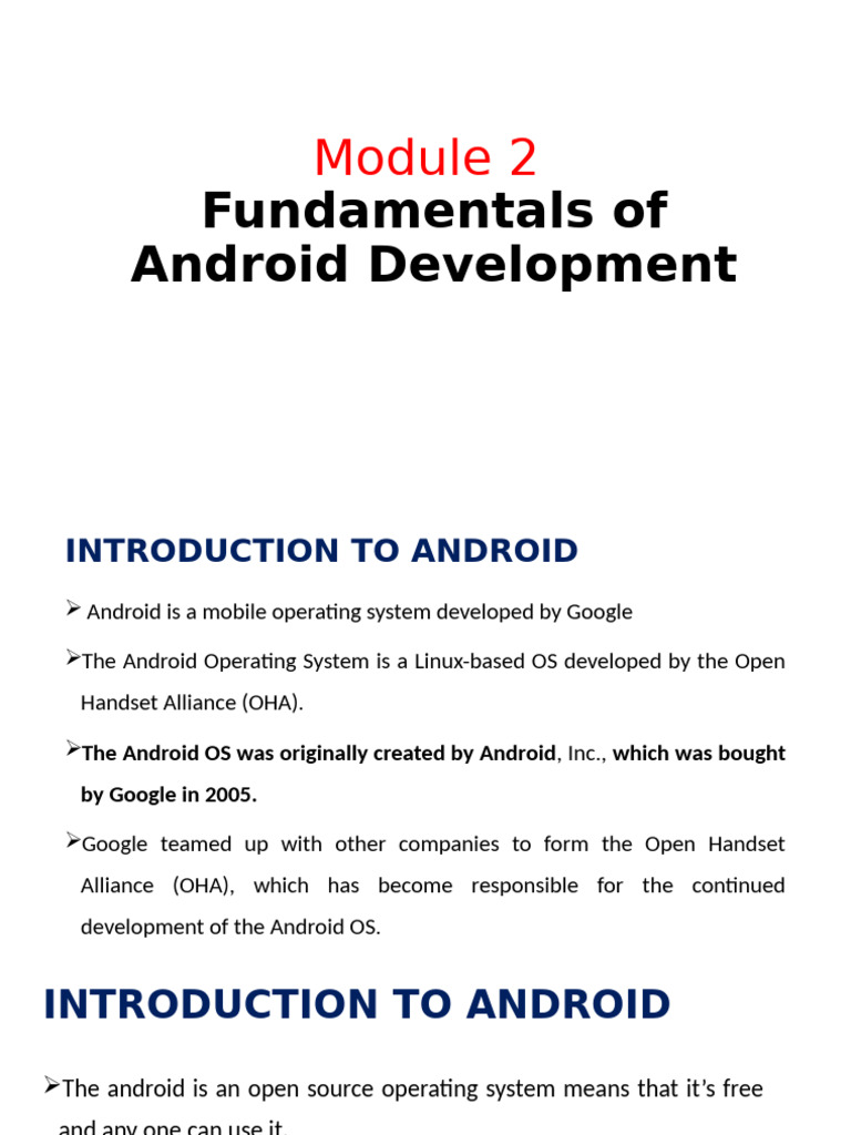 Module_2_MAD | PDF | Android (Operating System) | Emulator