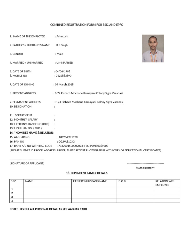 Ashutosh Online Form | PDF