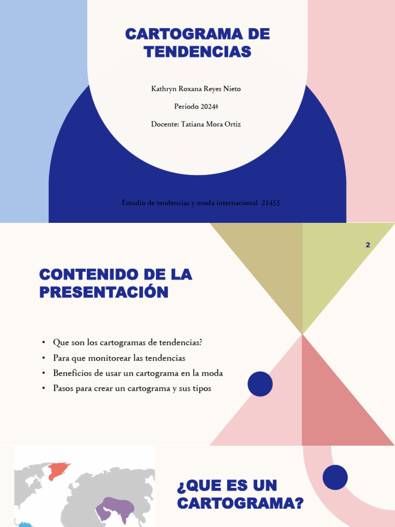 Presentación Cartograma - Tendencias | PDF | Moda | Mercado (economía)