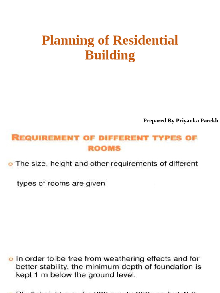 Residential Building Planning Guide | PDF | Drawing | Hospital