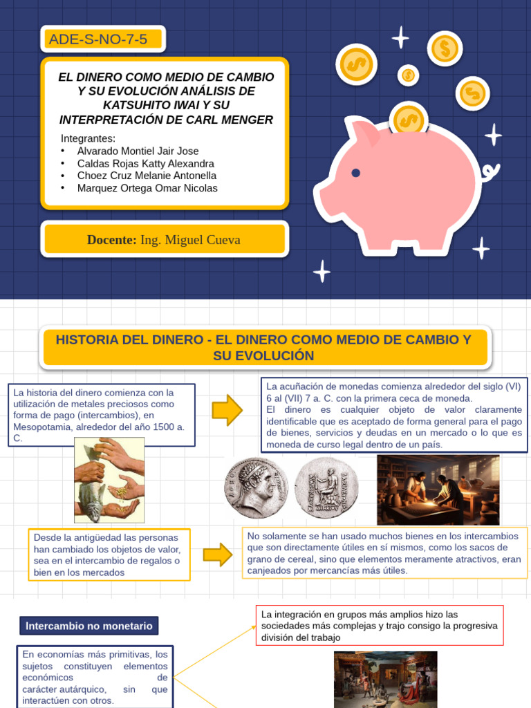 El Dinero Como Medio de Cambio y Su Evolución Análisis de Katsuhito Iwai y Su Interpretación de ...