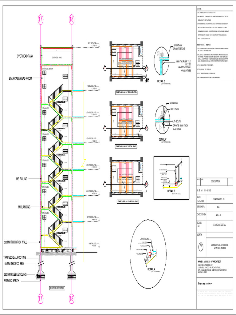 Details | PDF | Stairs | Civil Engineering