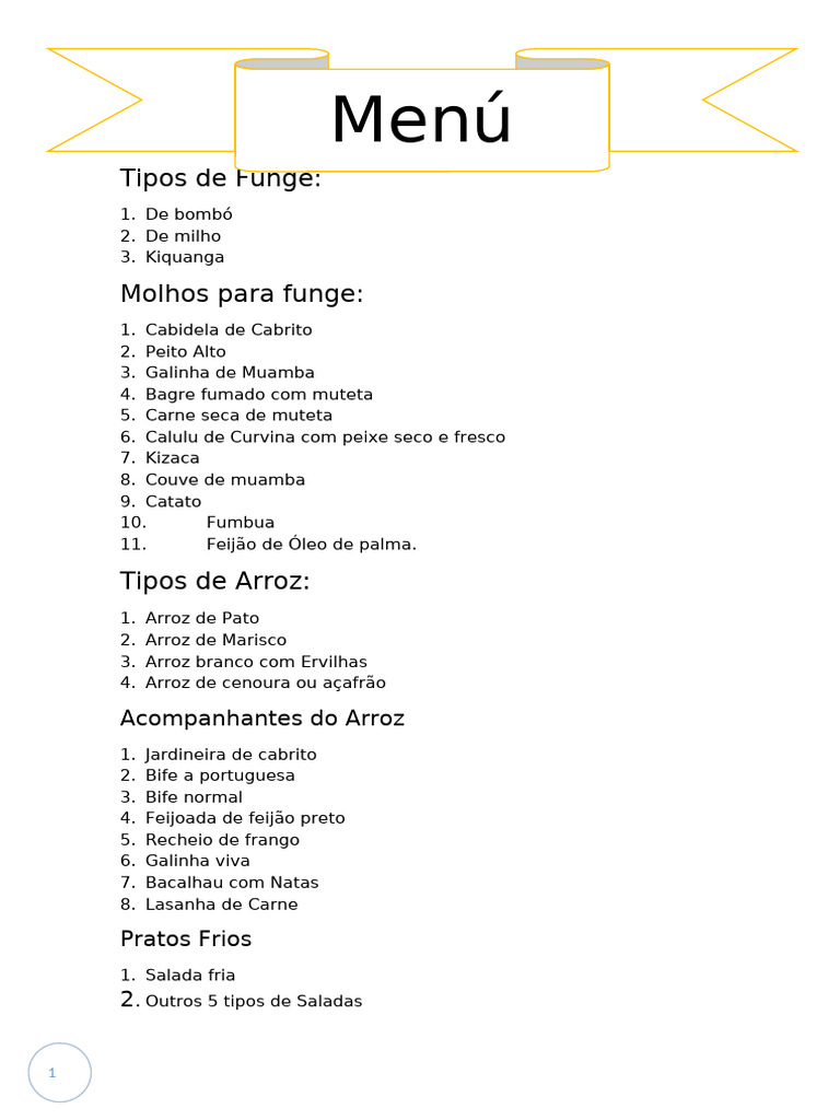 Tipos de Funge | PDF
