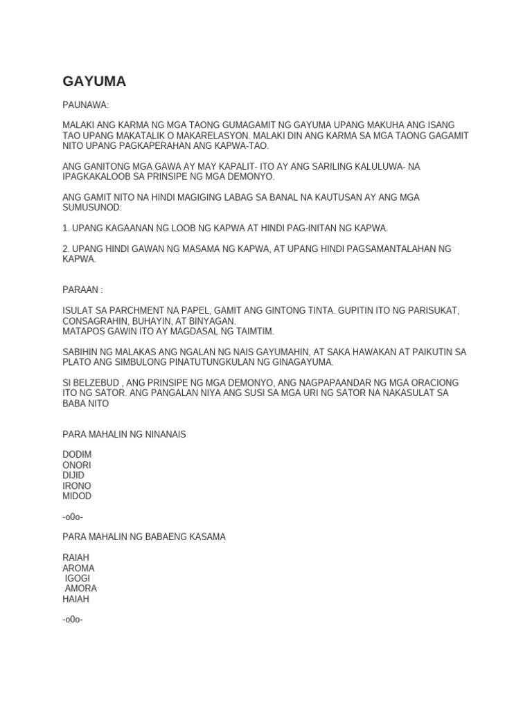GAYUMA | PDF
