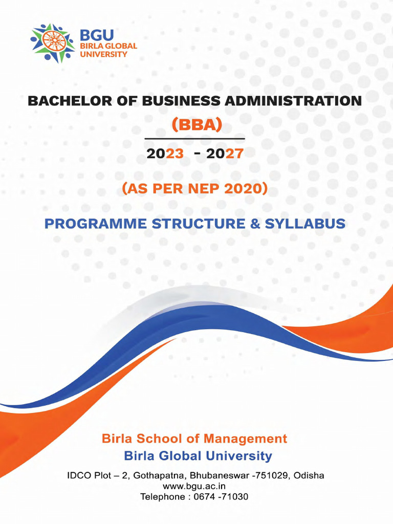 BBA Syllabus 2023 27 | PDF | Microeconomics | Economics