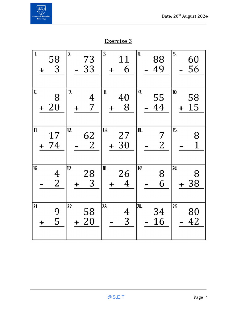 IB Math G3 Exercises #3 | PDF