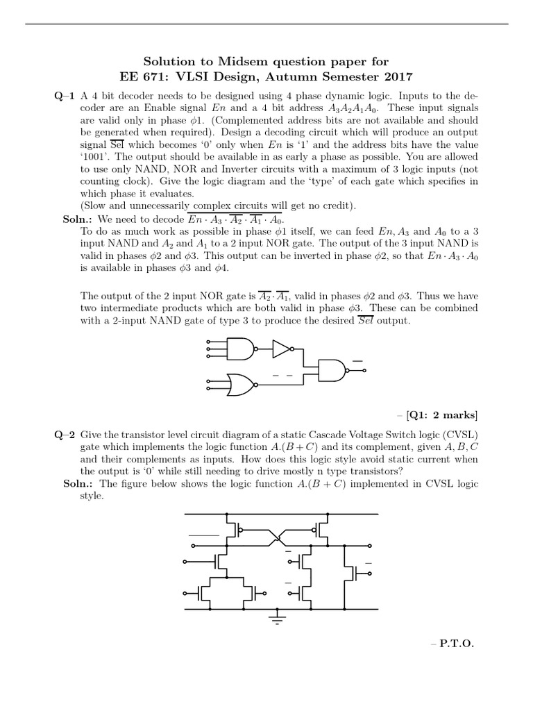2017 MidSem PDF | PDF | Logic Gate | Electronic Engineering