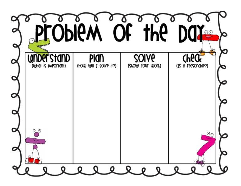 Problem Solving Worksheet | PDF