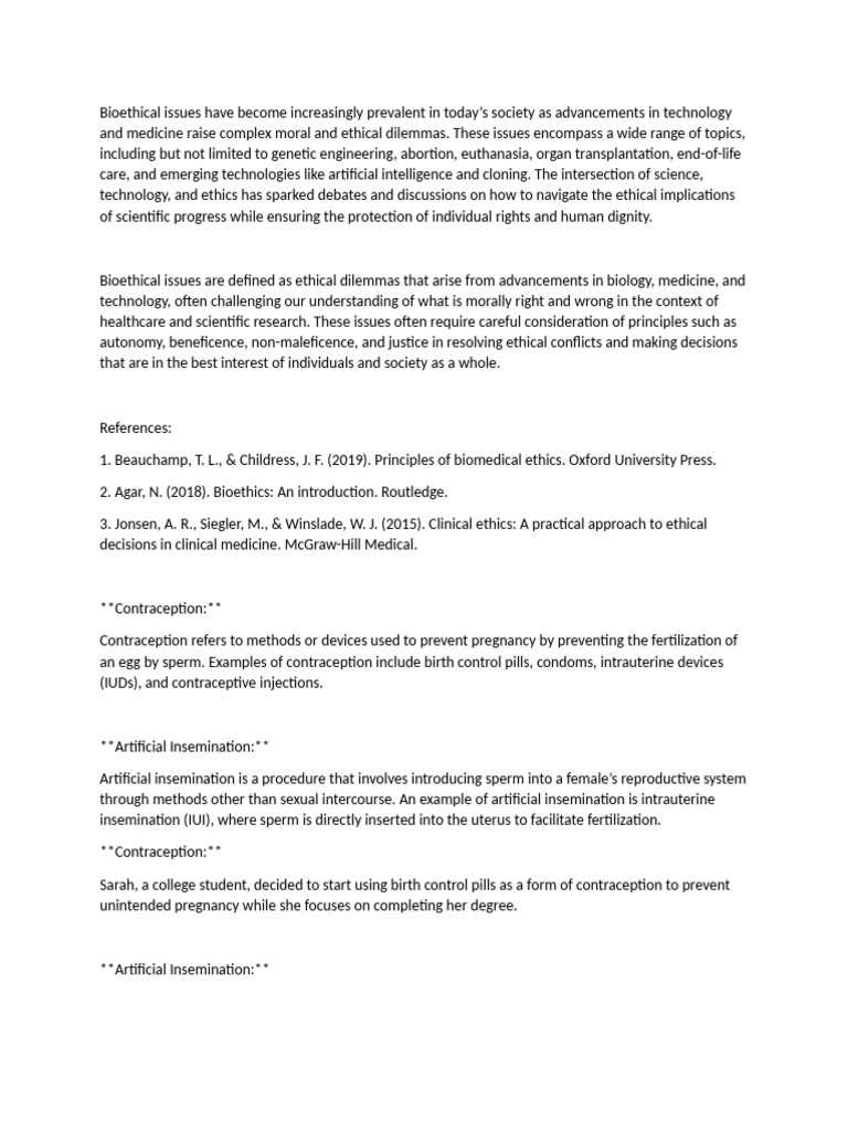 ETHICS REPORT | PDF | Surrogacy | Substance Abuse