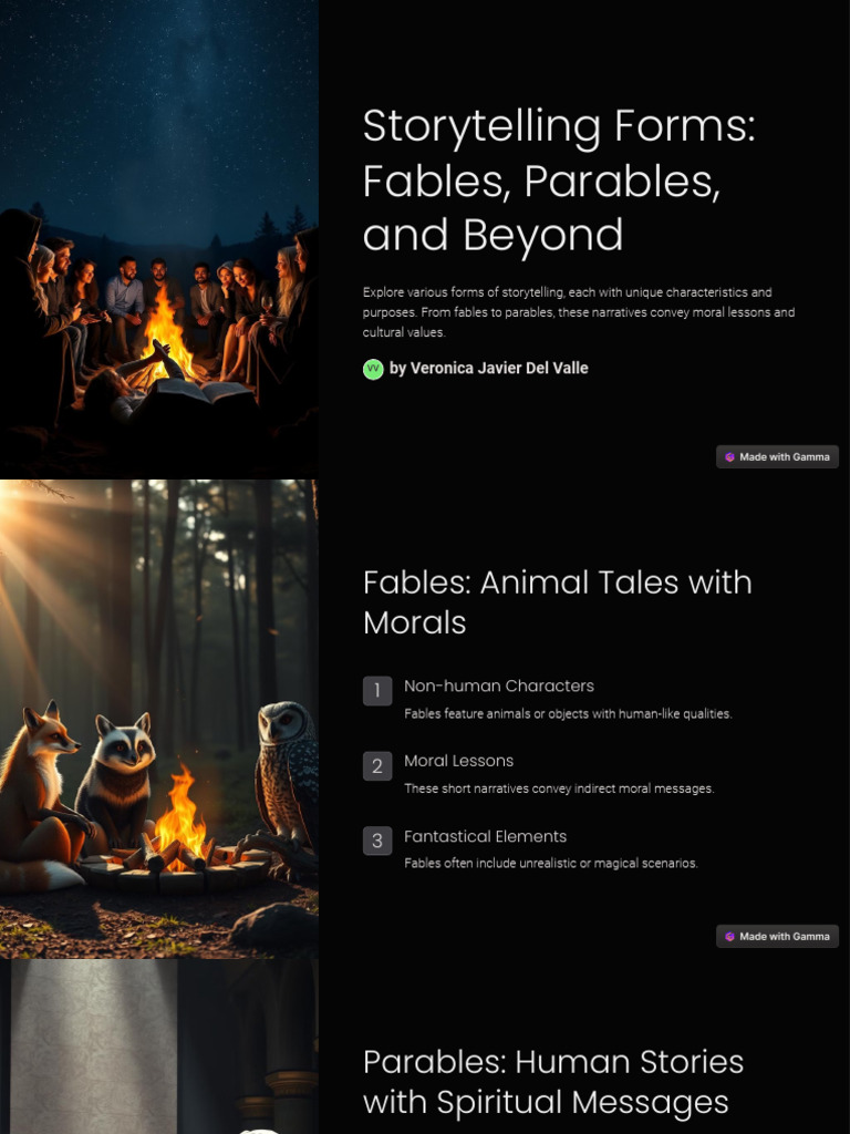 Storytelling Forms Fables Parables and Beyond | PDF | Philosophy ...