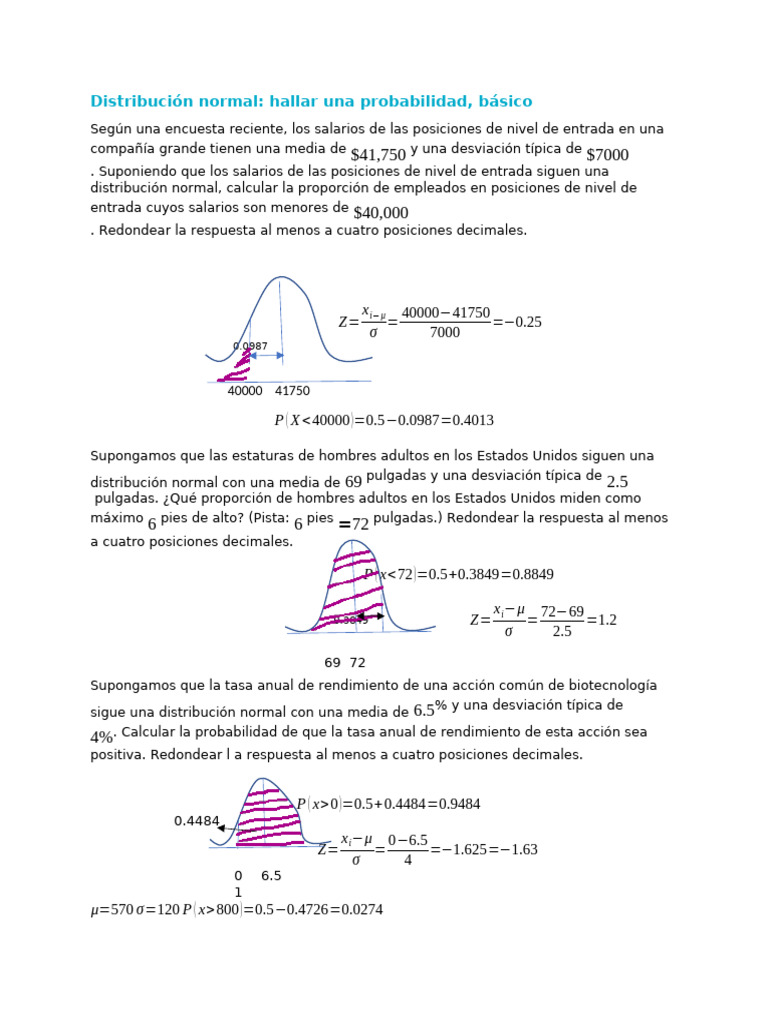 Distribución Normal | PDF | Distribución normal | Desviación Estándar