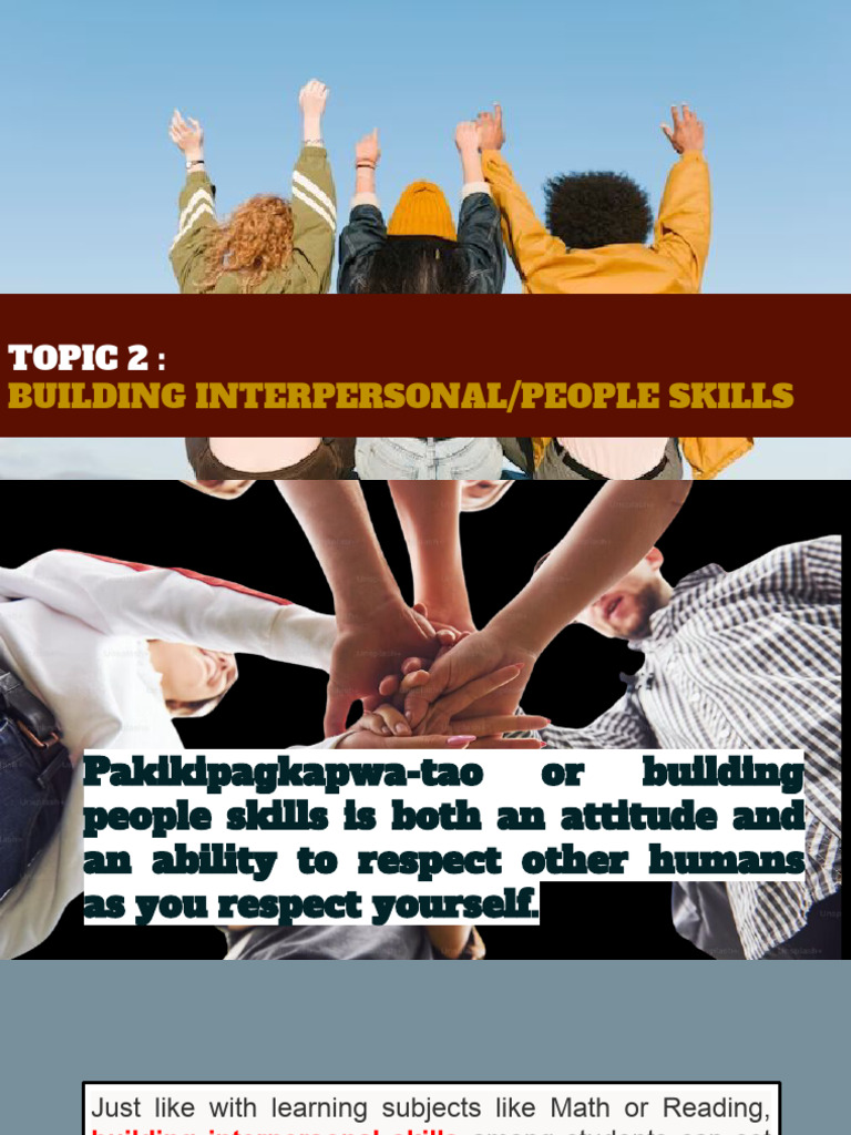 TOPIC 2_Building Interpersonal Relationships | PDF | Communication ...