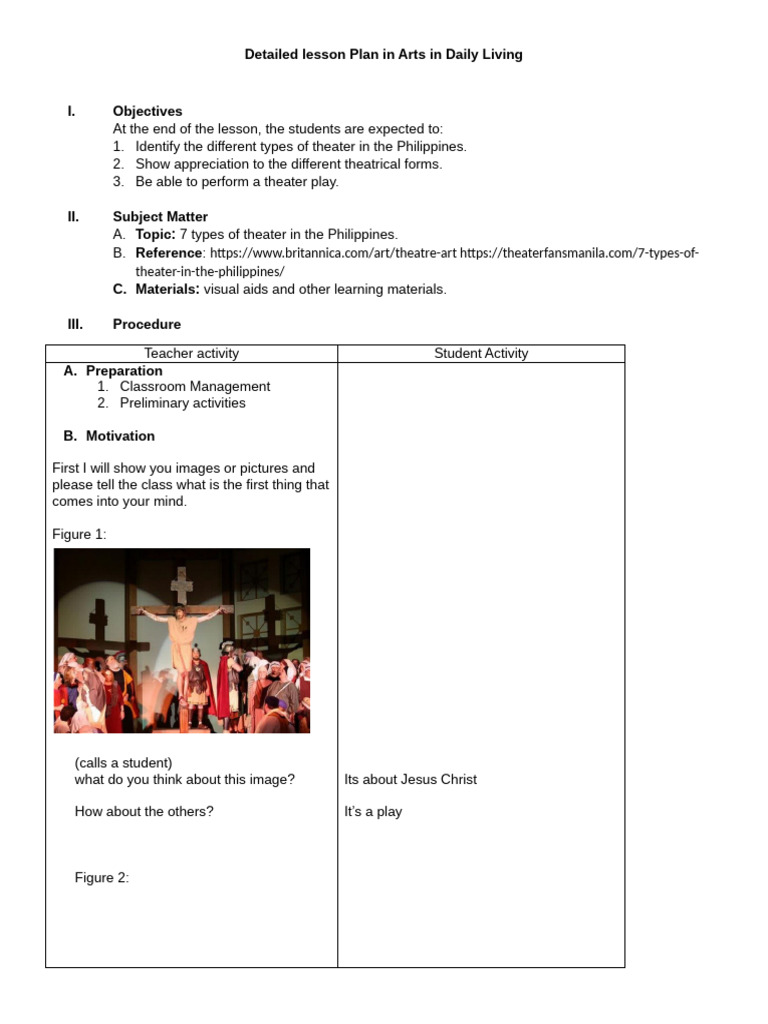 Types of Philippine Theater Explained | PDF | Lesson Plan | Philippines