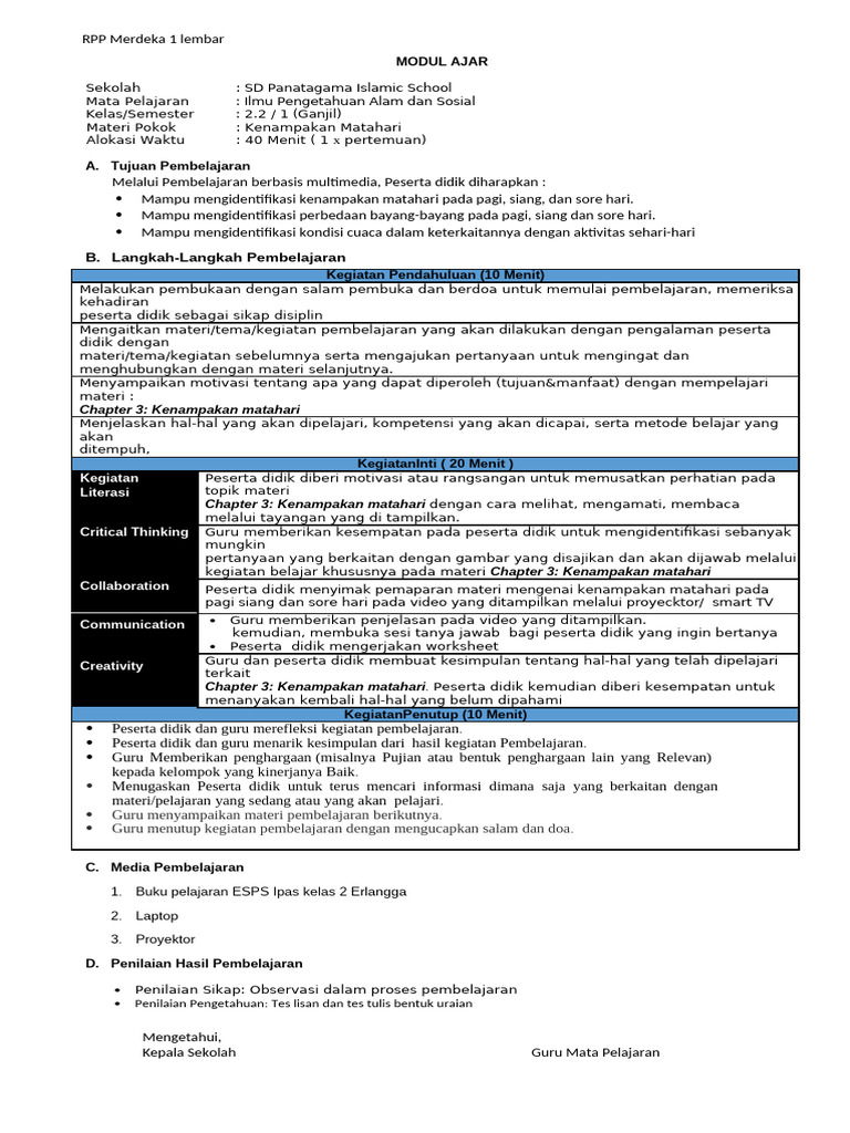 Modul Ajar IPAS G2 Fix | PDF