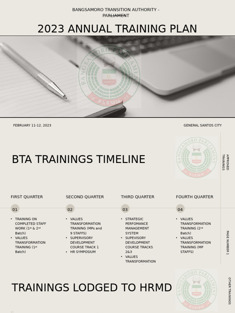 2023 Annual Training Plan | PDF | Occupational Safety And Health ...