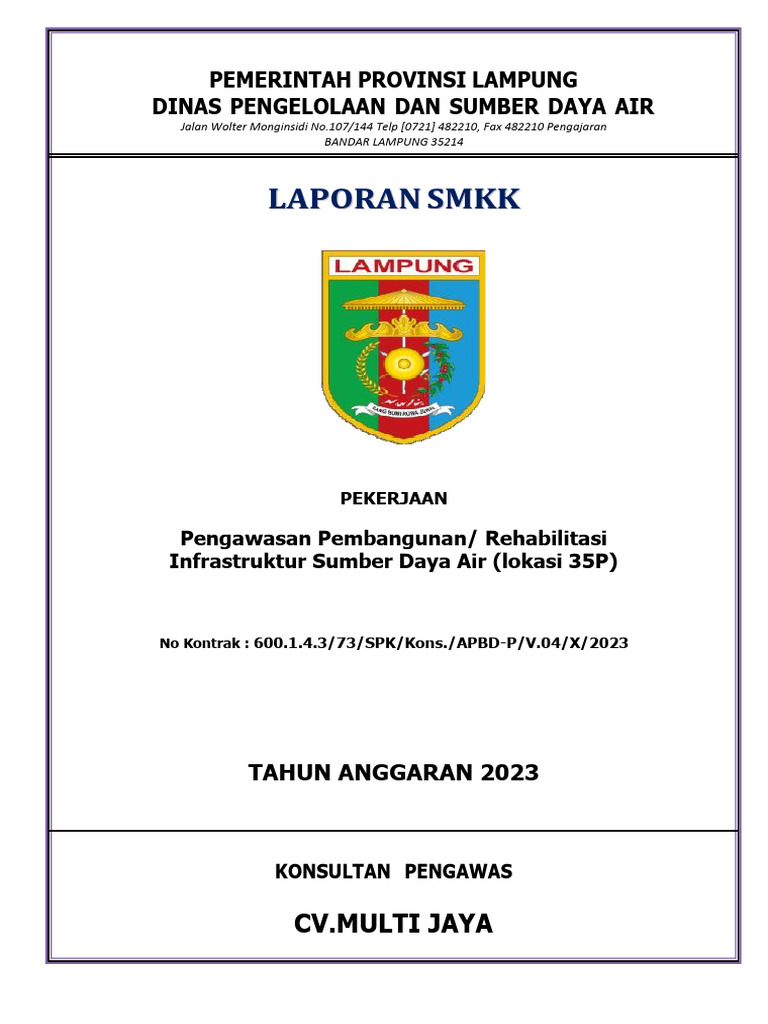 Laporan SMKK Lokasi 35P | PDF