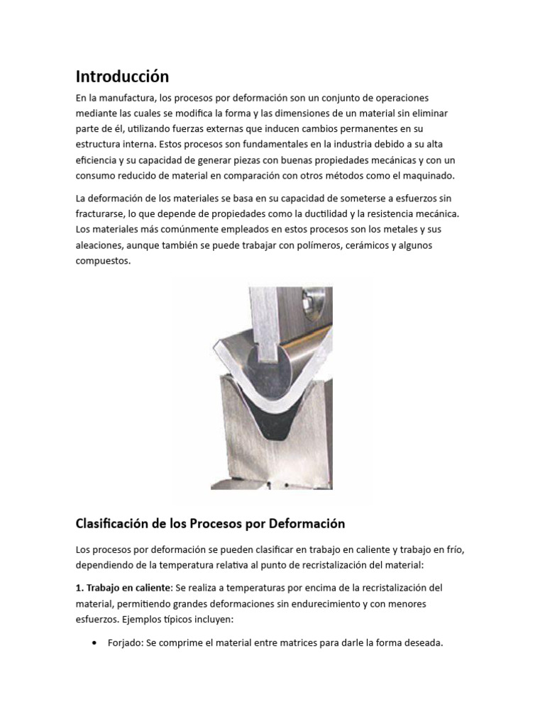 Introduccion A Los Procesos de Forja | PDF | Laminado (metalmecánica ...