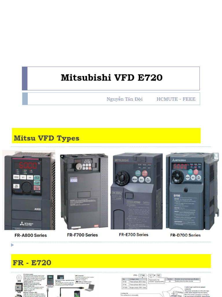 Mitsubishi VFD E720 Setup Guide | PDF | Science & Mathematics ...