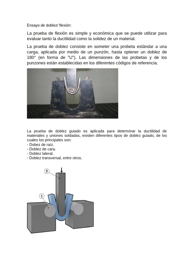 Ensayo de Doblez en Soldadura | PDF | Tecnología