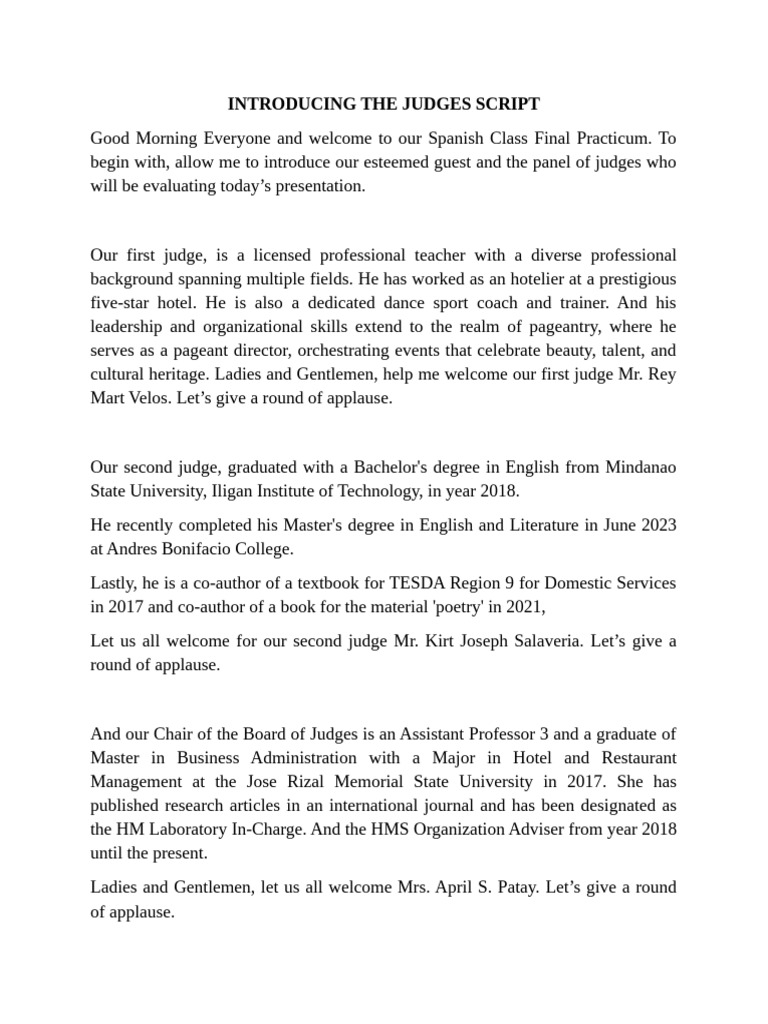 Spanish Script | PDF | Estudios de idiomas extranjeros