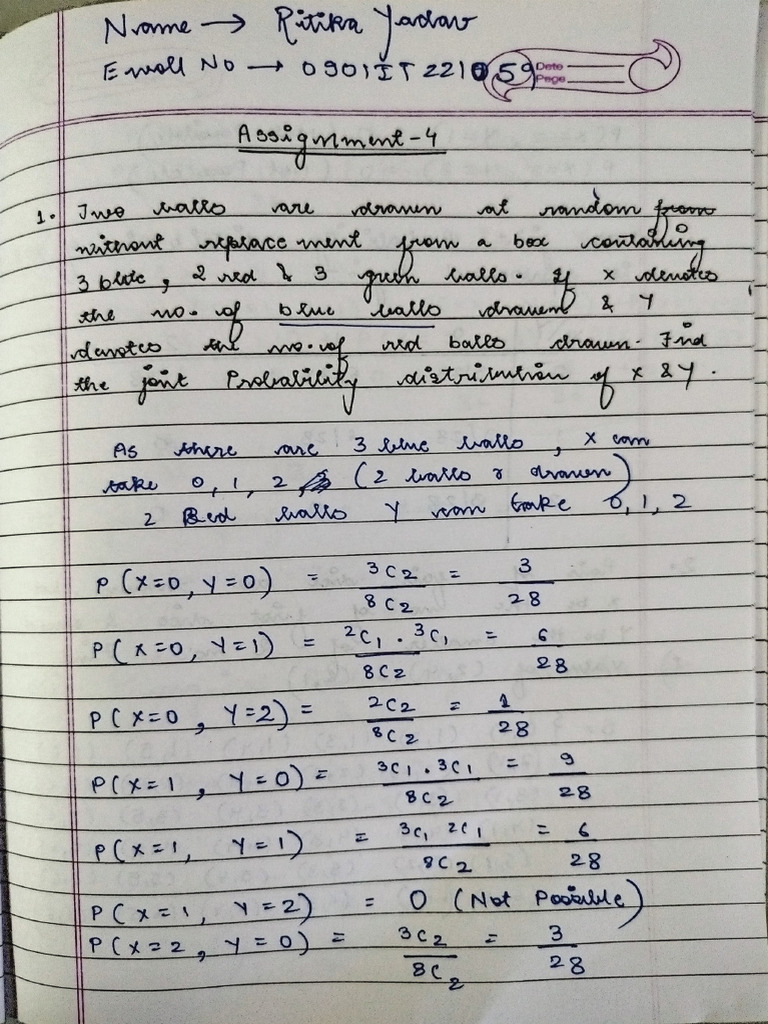 Maths Assignment 4 RY | PDF