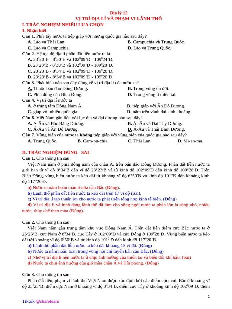 DE CUONG GKI_D12 | PDF