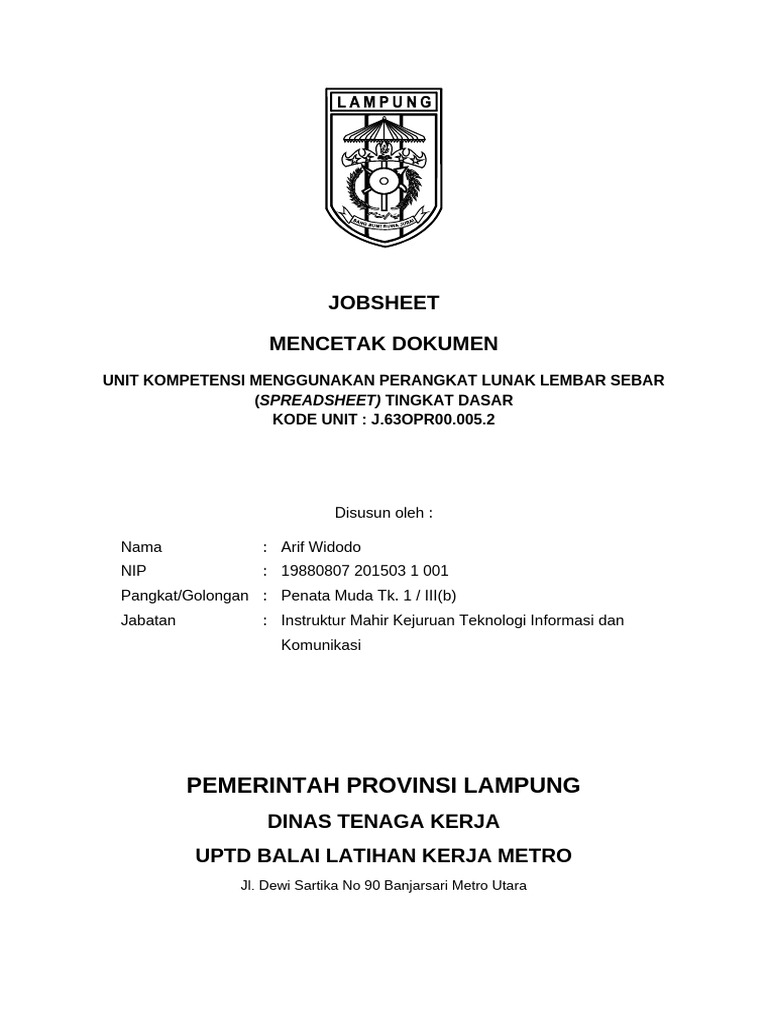 Panduan Mencetak Dokumen Excel | PDF | Karier & Perkembangan | Komputer