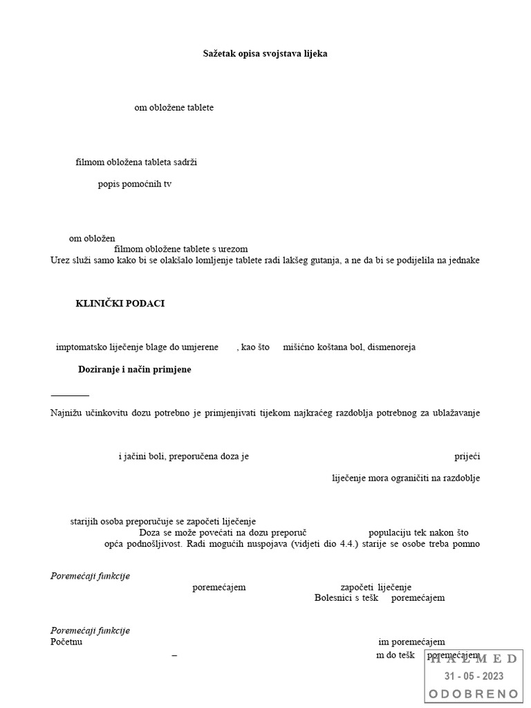 Dexomen Film TBL SPC | PDF