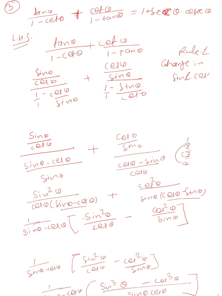 Trigonometry Proofs | PDF