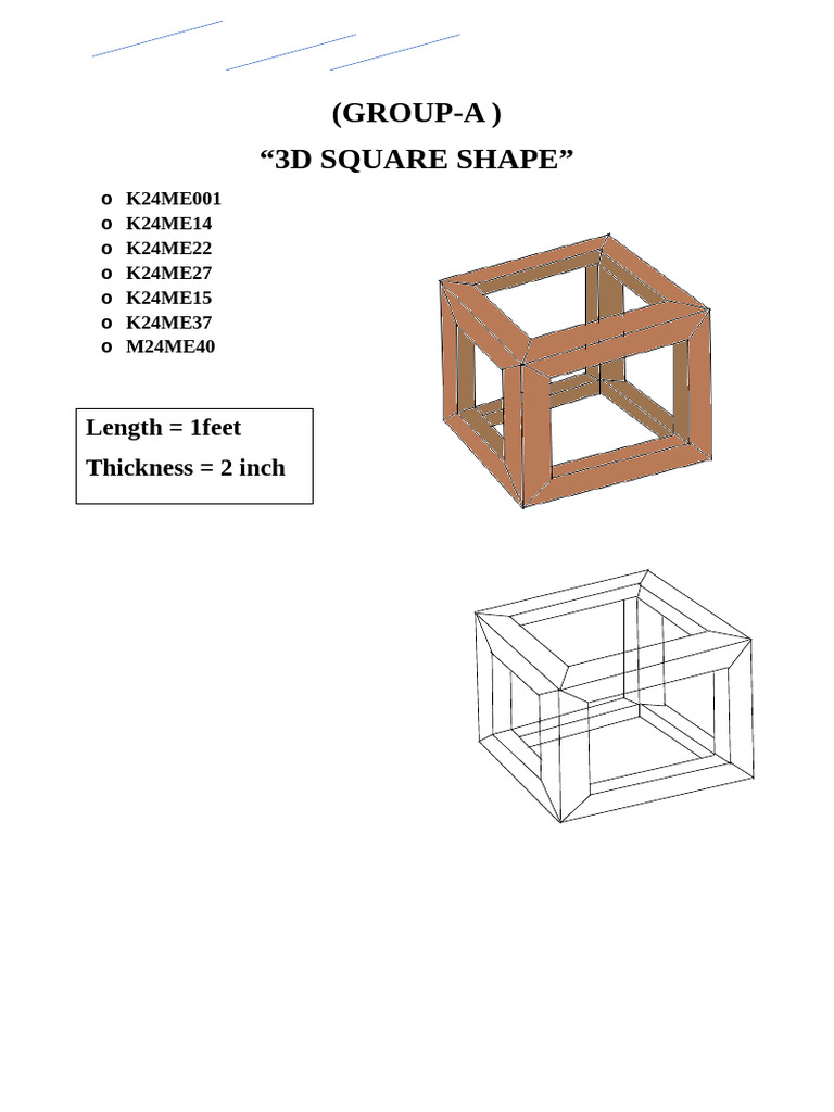 Drawing Project Squre Shape | PDF | Science & Mathematics | Technology ...