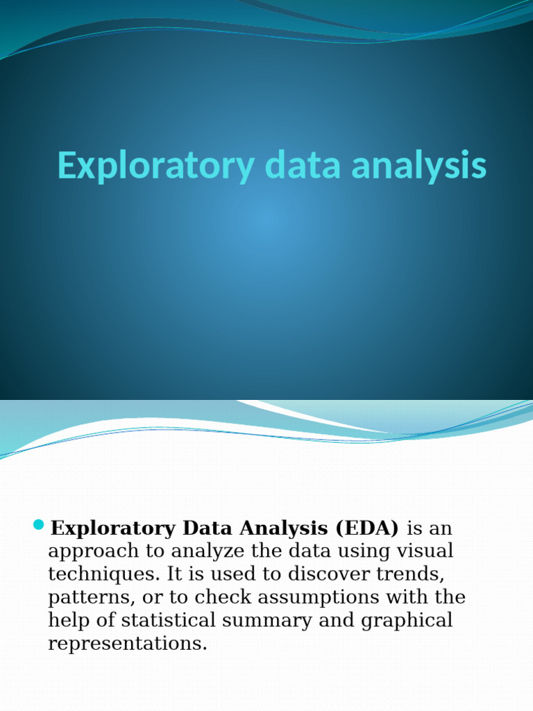 On Eda | PDF | Data Analysis | Statistical Analysis