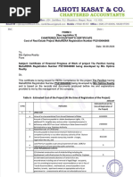 RERA Form 3: Chartered Accountant Certificate | PDF | Interest | Cost