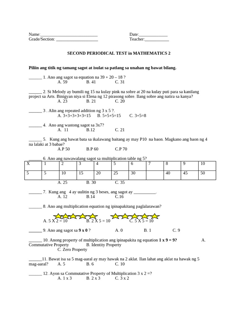 Q2 PT Mathematics 2 | PDF
