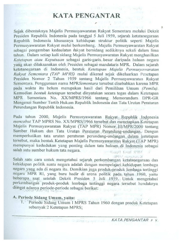 Himpunan Beranotasi Ketetapan MPR | PDF