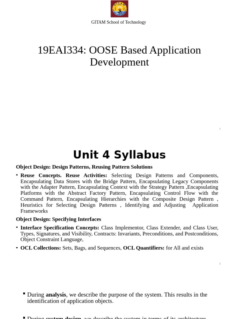 Oose Unit 4 Pdf Inheritance Object Oriented Programming Class Computer Programming 0643