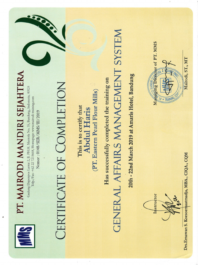 Abd. Haris - GA Management System | PDF