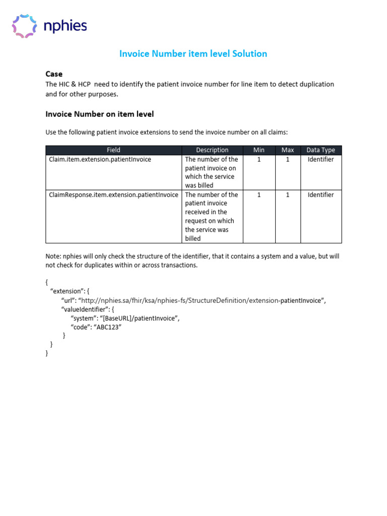 Invoice Number for item Level Guide | PDF