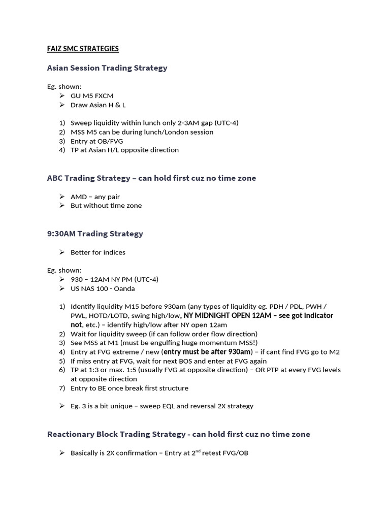 FAIZ SMC STRATEGIES | PDF | Private Sector | Investing