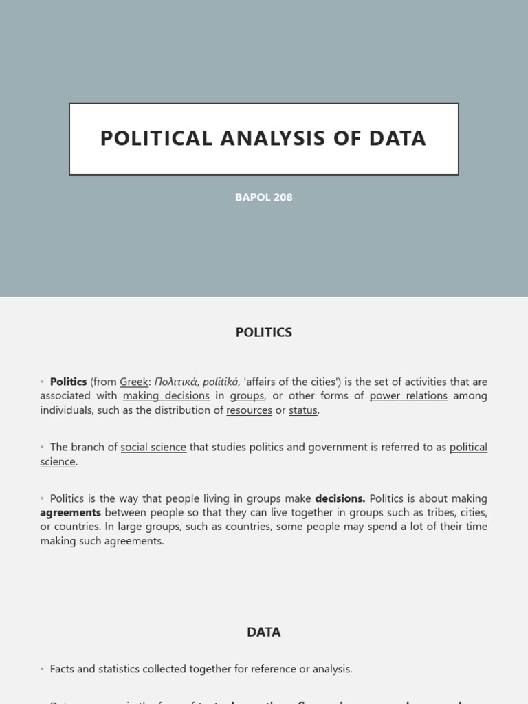 Political Data Analysis Essentials | PDF | Data Analysis | Statistics