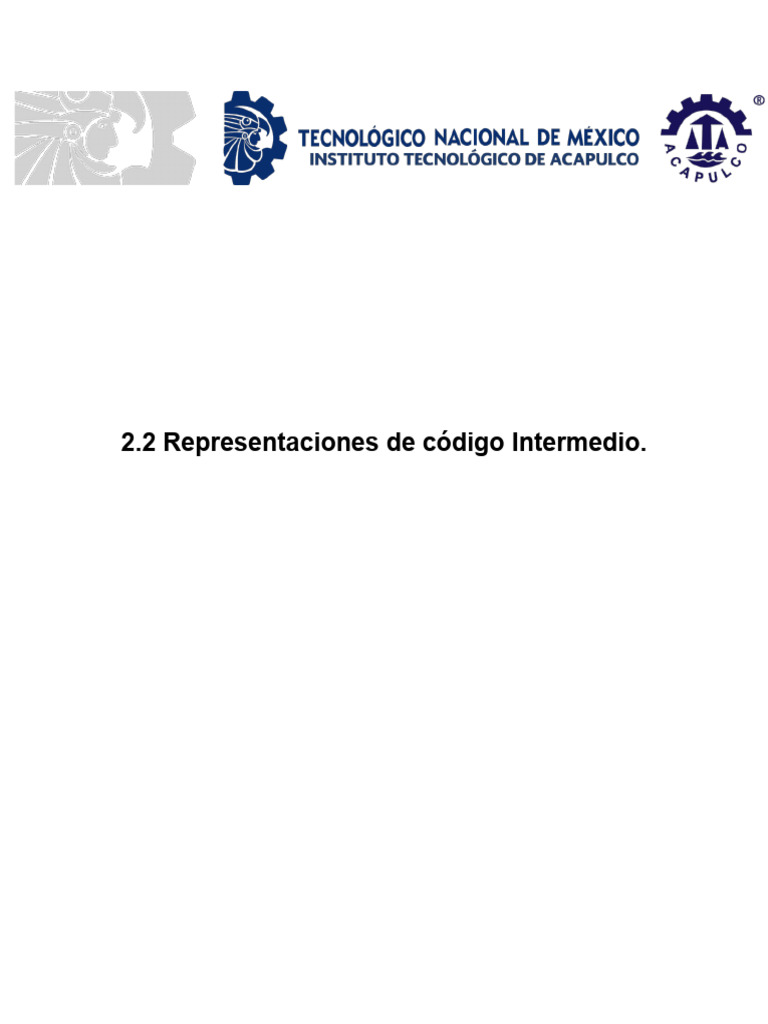 Representación de Código Intermedio | PDF | Compilador | Informática